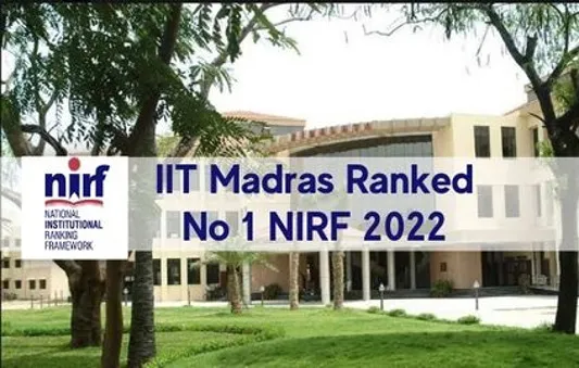 NIRF Rankings 2022: Heartiest Congratulations to IIT Madras for topping ...